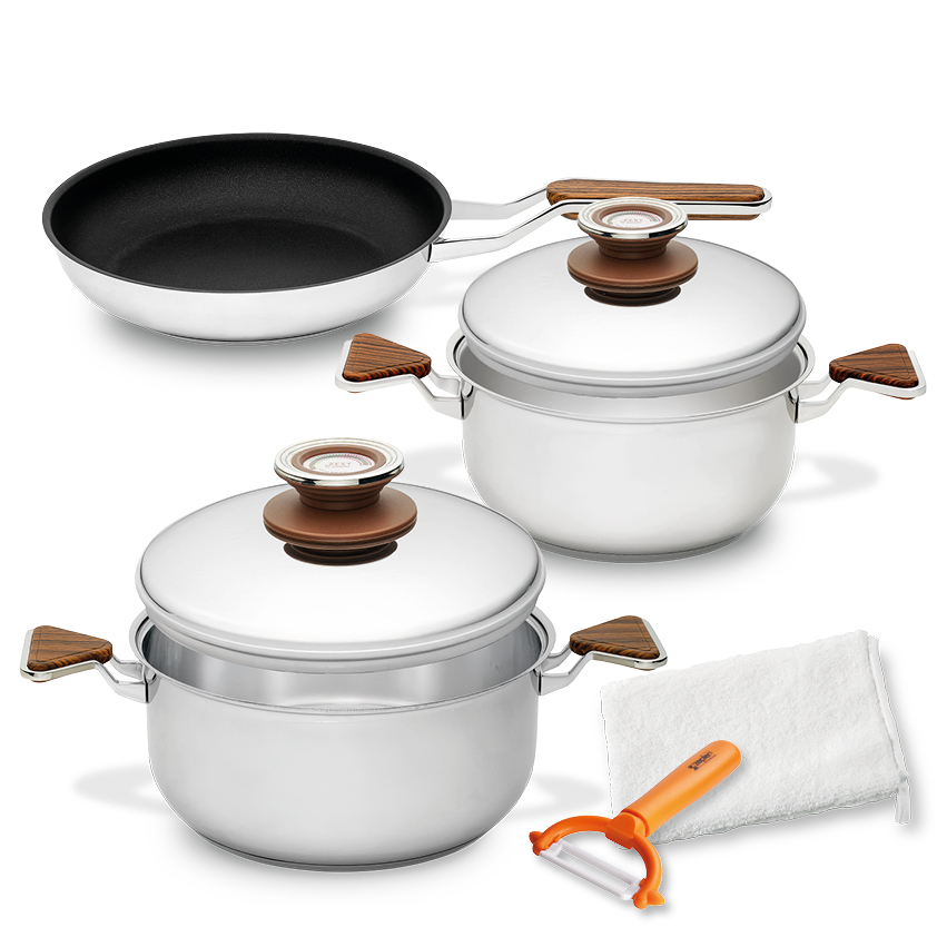 Zepter ZEST SET – 2 nádoby a 1 pánev s povrchem C3+ PEEK